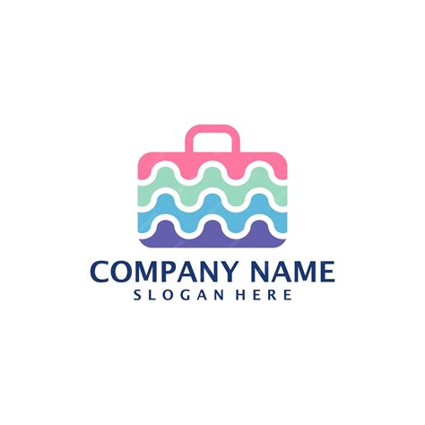 Premium Vector Colorful Suitcase Logo Design Vector Suitcase Logo