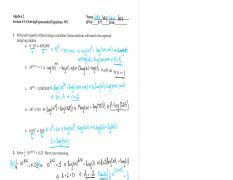 Solving Exponential Equations Without A Calculator Course Hero