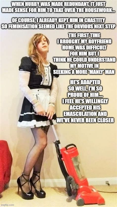 Femdom Captions House Husband Sissy Maid Housework Manly