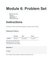 Module 6 Problem Set Pdf Module 6 Problem Set Due No Due Date Points