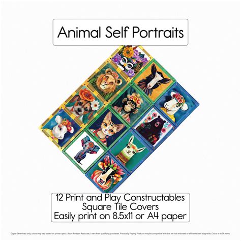 Animal Self Portraits Constructables Mini Creator Kit Practically