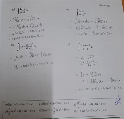 Techniques Of Integration