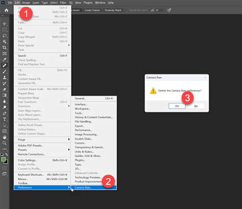 Dezigneasy How To Reset Adobe Camera Raw Preferences From Within