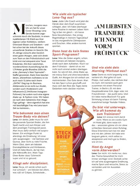 Lena Gercke In Shape Magazine Germany November 2019 Hawtcelebs
