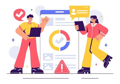 Software Testing Vector Illustration Featuring Application Engineering Debugging Processes