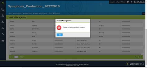 Wt 5978 Wt Bcc Invoice Enhancement Server Error On Improper Paging Value Workterra Jira