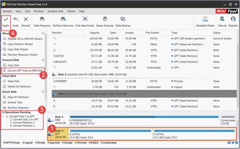 Minitool Partition Wizard Convertir Disco Gpt A Mbr O Mbr A Gpt