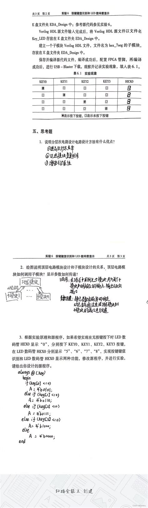 广工电工与电子技术实验报告 按键键值识别和led数码管显示 按键键值识别和led数码管显示实验报告 csdn博客