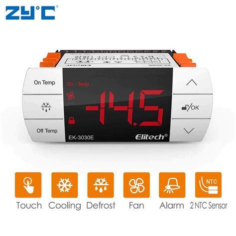 RS Interface Digital Temperature Controller Cooling Defrosting And Fan Control Outputs With