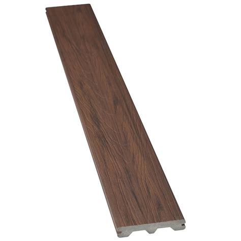 Deckorators Tropics 1 In X 6 In X 12 Ft Hana Brown Grooved Composite