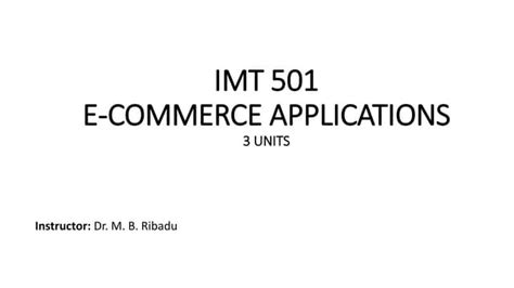 E Commerce Lecture Slidespdf