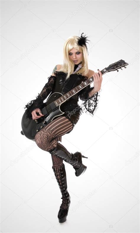 Sexy Girl With Guitar Stock Photo Elisanth