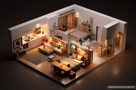 温馨3d室内设计装修透视图场景模型图片免费下载png格式1344×896像素编号563302578453092799 设图网