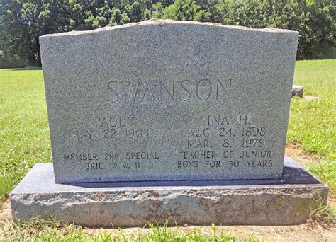Paul Swanson 1903 1991 Memorial Find A Grave