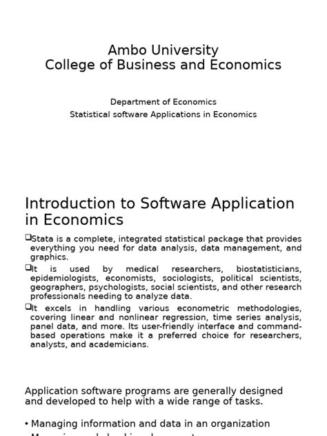 Statistical Software Pdf Time Series Data Analysis