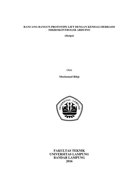 Skripsi Tanpa Pembahasan And Lampiran Pdf Pdf Prototype Arduino