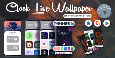 Android 12 Analog And Digital Clock Live Wallpaper Android 12 Clock