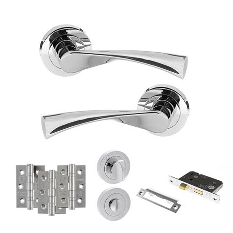 Status Colorado Door Handle Pack Bathroom Set 3 Ce Bathroom Lock