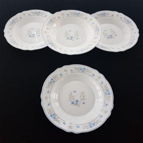 Arcopal ROMANTIQUE, 9 Inch Large Rim Soup Bowl, Set of 4, Milk Glass ...