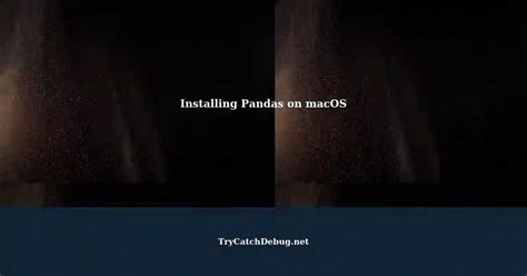 Installing Pandas On Macos With Homebrew Python Pip And Pipx