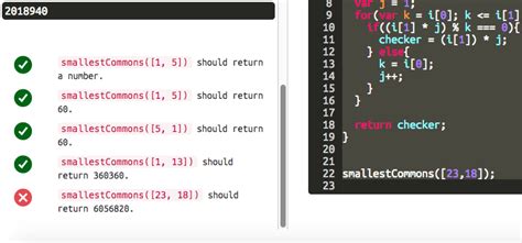 smallest common multiple issues javascript the freecodecamp forum