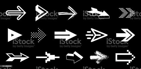 다양한 화살표 커서 벡터 세트 다른 모양 스타일 및 개념 화살표 아이콘 또는 로고단일 컬러 흑백 그래픽 디자인 요소 0명에 대한 스톡 벡터 아트 및 기타 이미지 Istock