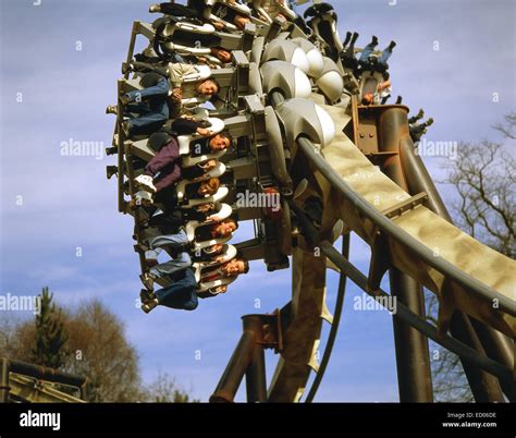 Nemesis Rollercoaster Ride At Alton Towers Theme Park Alton