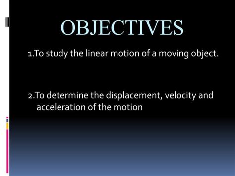 Linear Motion PPT