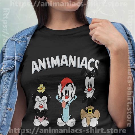 Animaniacs Yakko Wakko Dot See Hear Speak No Evil Animaniacs T Shirt Animaniacs Merch Store