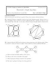 Homework Pdf CS Design Analysis Of Algorithms Sections A B Homework Graph