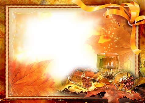 Рамка с днем рождения осень Zefirka Club фото и картинки