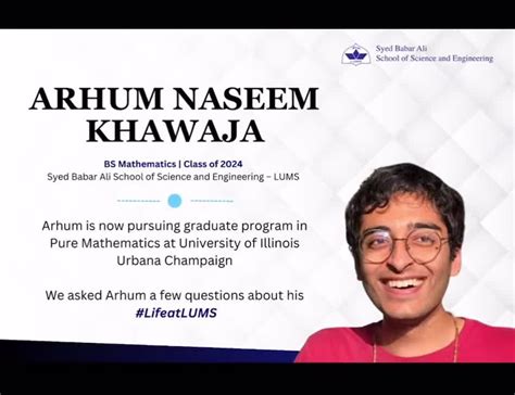 Syed Babar Ali School Of Science And Engineering On Linkedin Meet