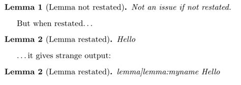 Thmtools The Label Command Defined By Cleveref Fails In A Thm Restate Environment TeX