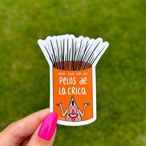 Pelos De La Crica Sticker La Crica Mía