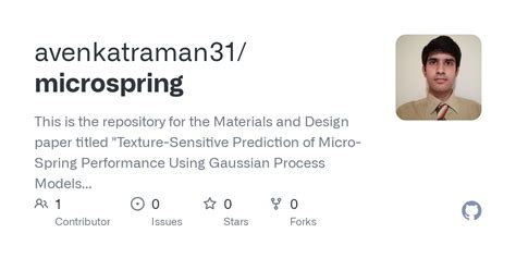 Github Avenkatraman31microspring This Is The Repository For The Materials And Design Paper