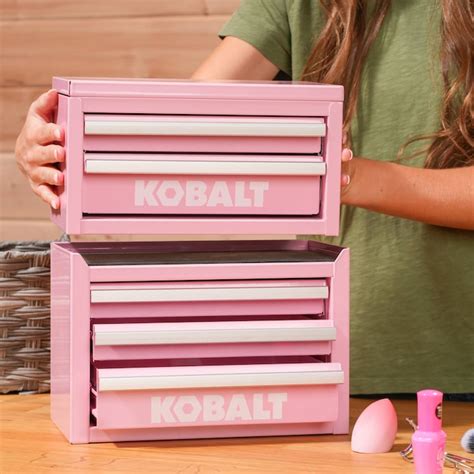 Shop Kobalt Mini Tool Box Top And Base In Pink At