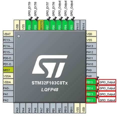 X Keypad With STM Blue Pill Using STM CubeIDE