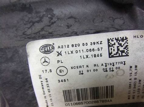 Yahoo!オークション - べンツ Eクラス DAA-212095C 左 ヘッド ランプ ...