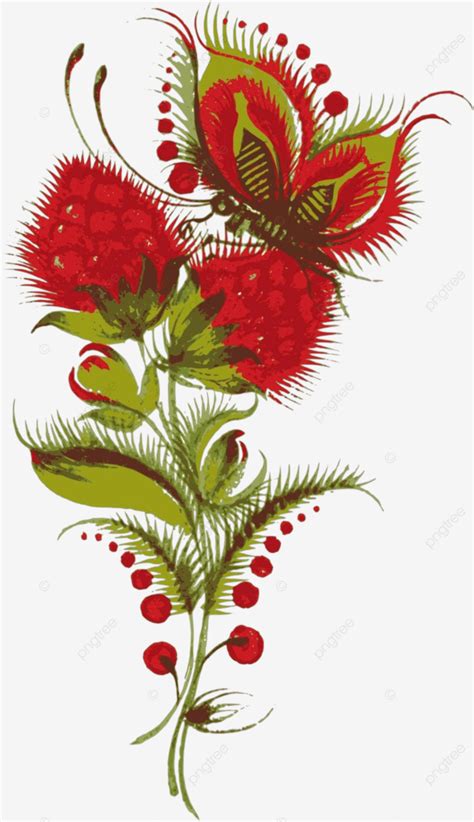 蝴蝶部落花卉矢量 向量 部落的 花的 向量向量圖案素材免費下載，png，eps和ai素材下載 Pngtree