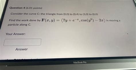 Solved Question Points Consider The Curve C The Chegg