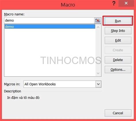 Sử Dụng Macro Trong Excel