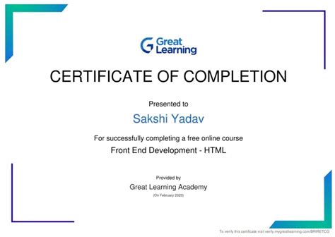 Sakshi Yadav On Linkedin Completed Greatlearningacademy