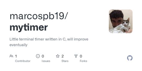 Github Marcospb19mytimer Little Terminal Timer Written In C Will Improve Eventually