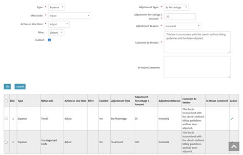 Invoiceiq Mitracode Rule Configuration Mitratech Success Center