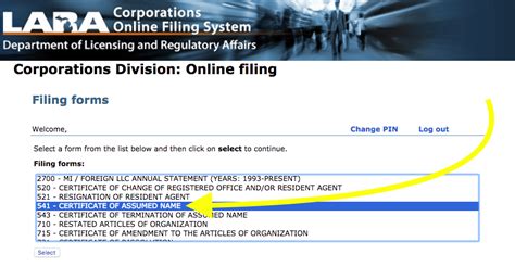 How To File A Dba Or Assumed Name In Michigan Online