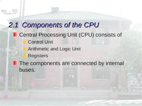 PPT Chapter 2 The CPU And The Main Board 2 1 Components Of The CPU 2 1 Components Of The CPU 2