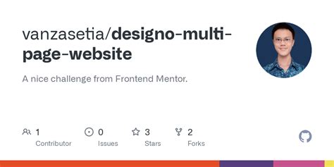 Github Vanzasetiadesigno Multi Page Website A Nice Challenge From