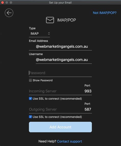 How To Add An Email Address To Outlook On Mac Website Design Internet Marketing Consultants