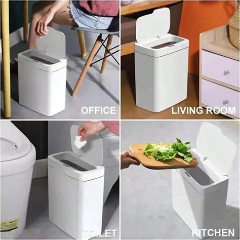 Non Contact Narrow Smart Sensor Trash Can Smart Home Automatic Bagging Electronic Trash Can