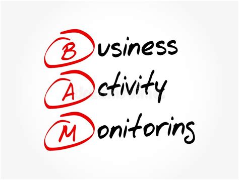 Bam Business Activity Monitoring Acronym Concept Background Stock